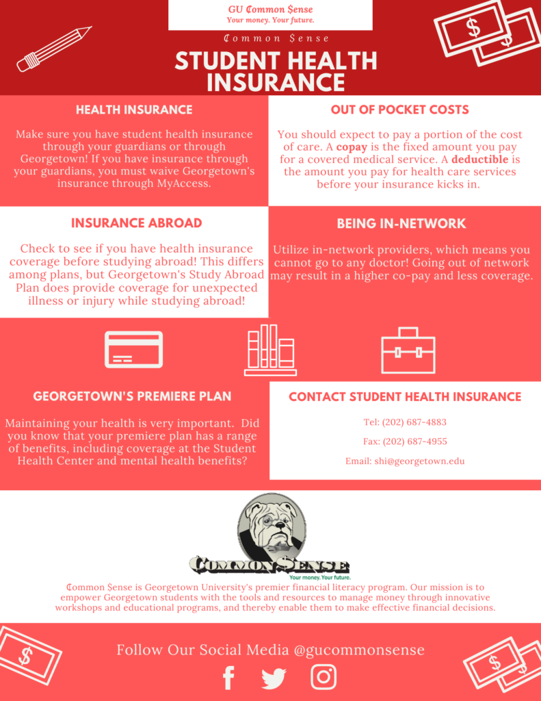 Student Health Insurance | Common Sense | Georgetown University